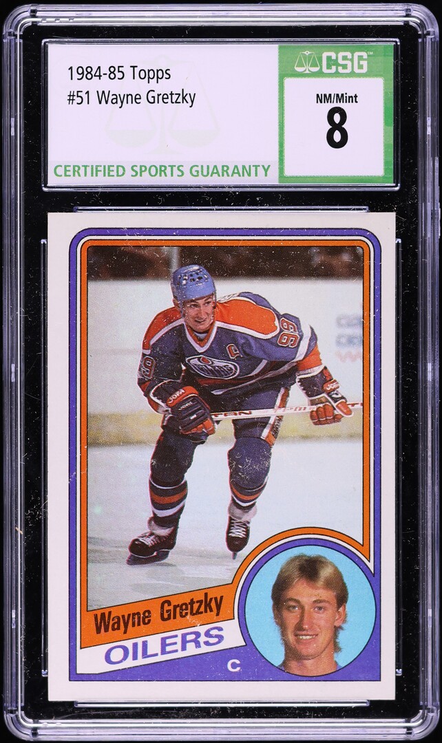 1984 Topps Hockey Wayne Gretzky #51 CSG 8 NM-MT on Fanatics Collect