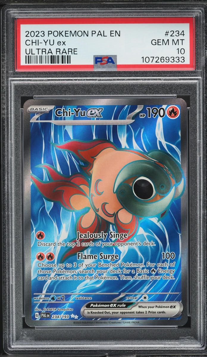 2023 Pokemon SV Paldea Evolved Full Art Chi-Yu ex #234 PSA 10 GEM MINT ...