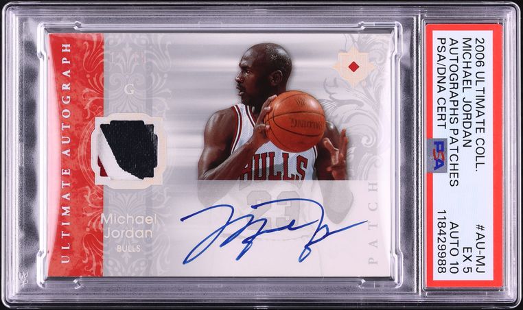 2006 Ultimate Collection Michael Jordan PATCH AUTO DNA 10 /15 #AU-MJ ...