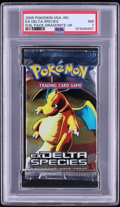 2005 Pokemon EX Delta Species Foil Pack Dragonite PSA 7 NRMT on ...