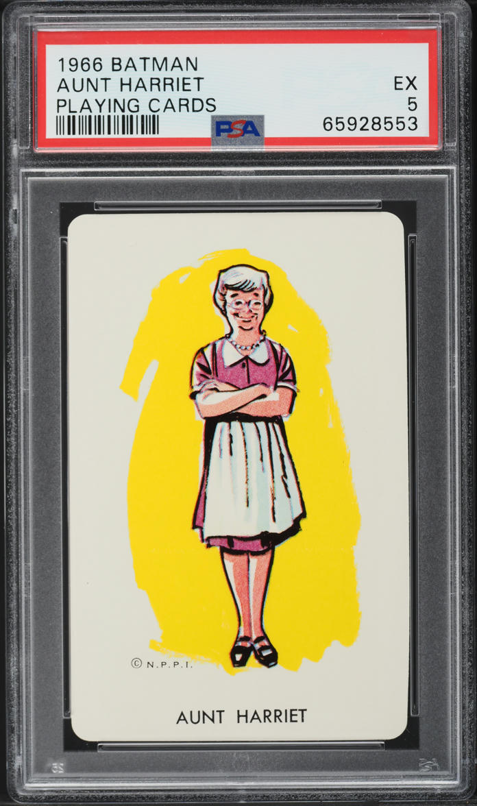 1966 Batman Playing Cards Aunt Harriet PSA 5 EX on Fanatics Collect