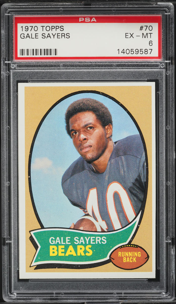 1970 Topps Football Gale Sayers #70 PSA 6 EXMT on Fanatics Collect