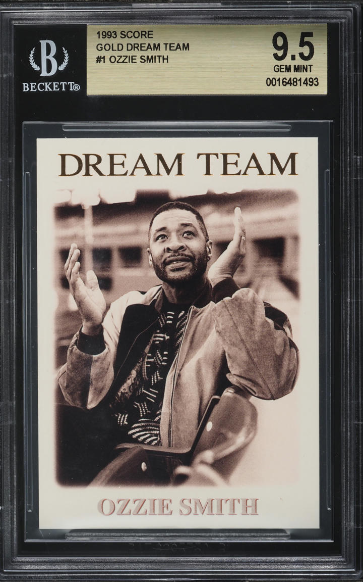 1993 Score Dream Team Gold Ozzie Smith #1 BGS 9.5 GEM MINT on Fanatics ...