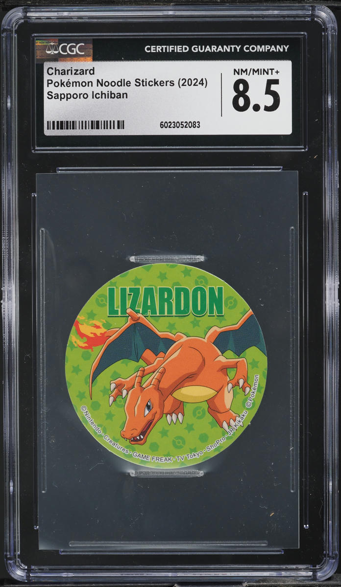 2024 Pokemon Japanese Noodle Stickers Sapporo Ichiban Charizard CGC 8.5 ...