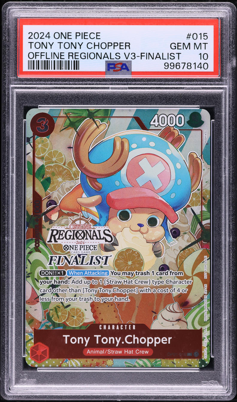 2024 One Piece Offline Regionals Vol. 3 Finalist Tony Chopper #OP01-015 ...
