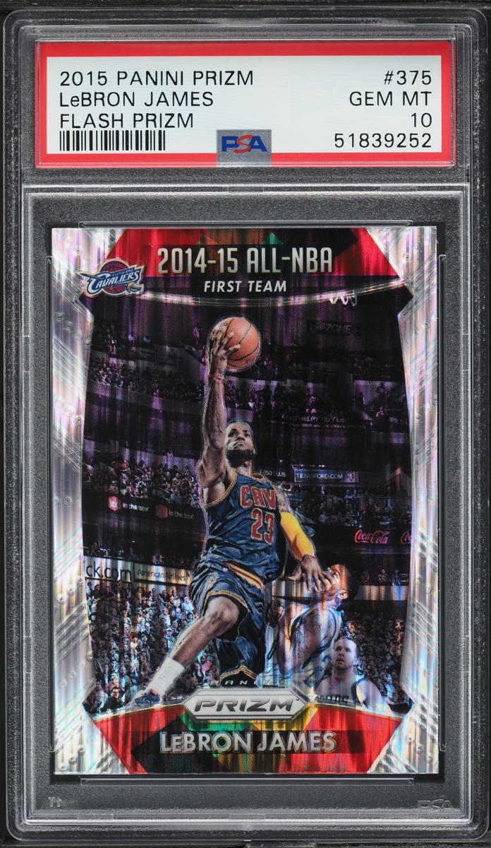 2015 Panini Prizm Flash LeBron James #375 PSA 10 GEM MINT on Fanatics ...