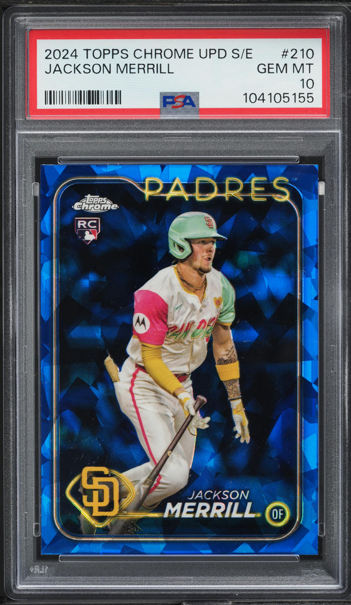 2024 Topps Chrome Sapphire Update Series Jackson Merrill ROOKIE #210 ...