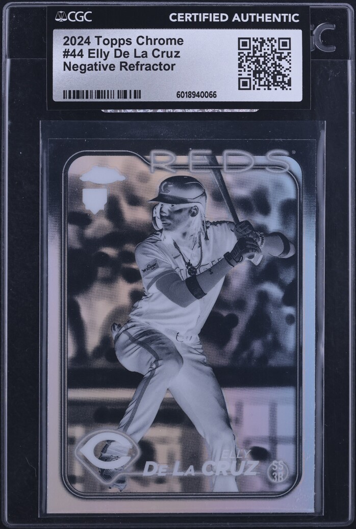 2024 Topps Chrome Negative Refractor Elly De La Cruz ROOKIE #44 CGC ...