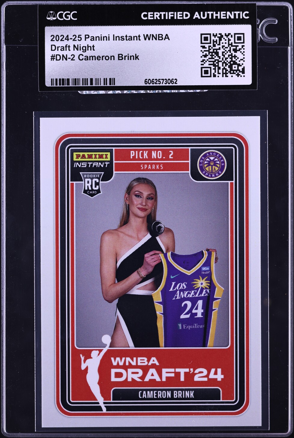 2024 Panini Instant WNBA Draft Night Cameron Brink ROOKIE #DN-2 CGC ...