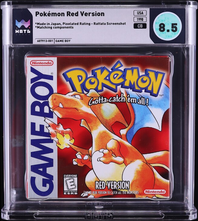 Pokemon Red Version (Nintendo Gameboy) WATA 8.5 CIB on Fanatics Collect