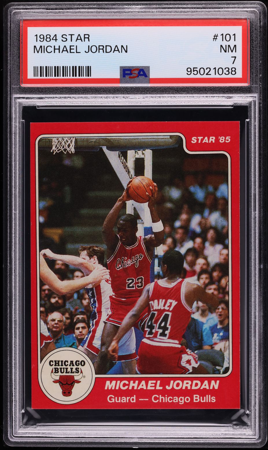 1984 Star Basketball Michael Jordan ROOKIE #101 PSA 7 NRMT on Fanatics ...