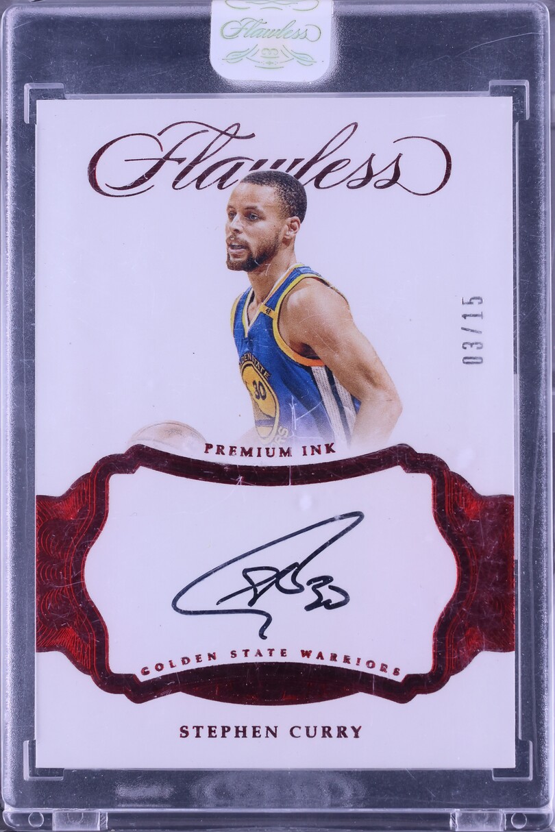 2016 Panini Flawless Premium Ink Ruby Stephen Curry AUTO /15 #PI-SC CGC ...