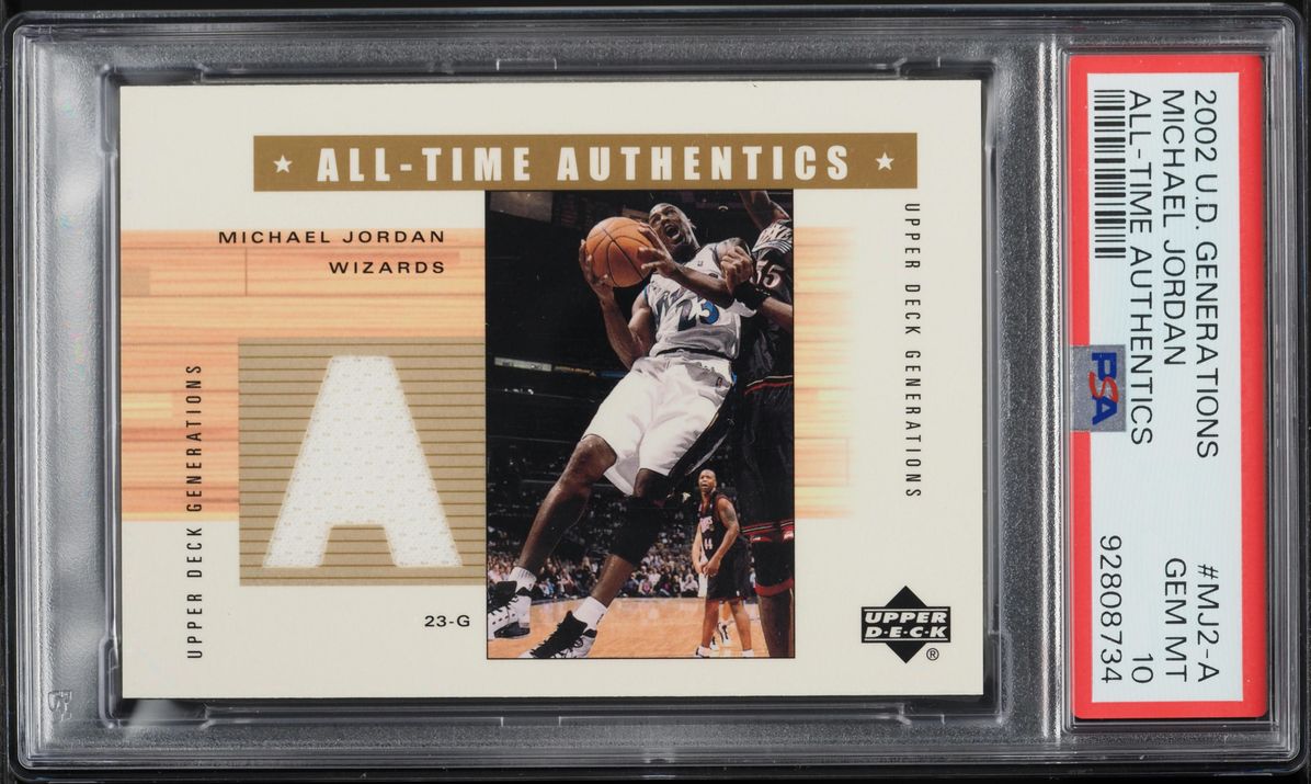2002 Upper Deck Generations All-Time Authentics Michael Jordan PATCH ...