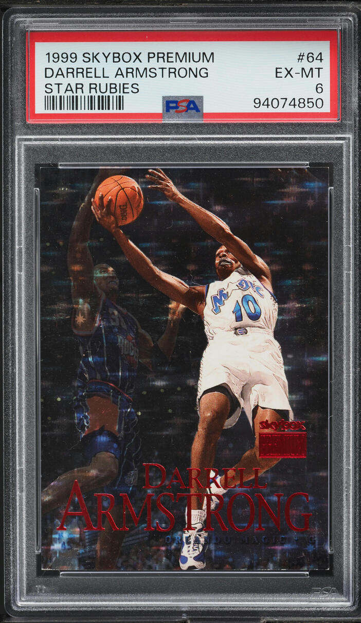 1999 Skybox Premium Star Rubies Darrell Armstrong /45 #64 PSA 6 EXMT on Fanatics Collect
