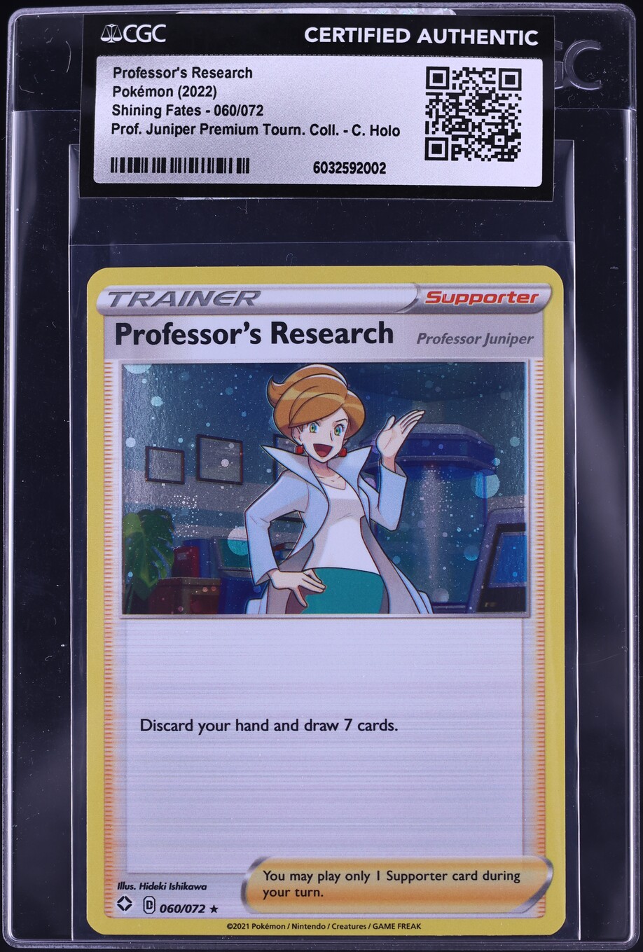 2022 Pokemon SWSH Shining Fates Cosmos Holo Professor's Research #060 ...