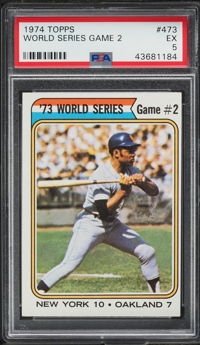 1974 Topps Willie Mays WORLD SERIES GAME 2 #473 PSA 5 EX on Fanatics ...