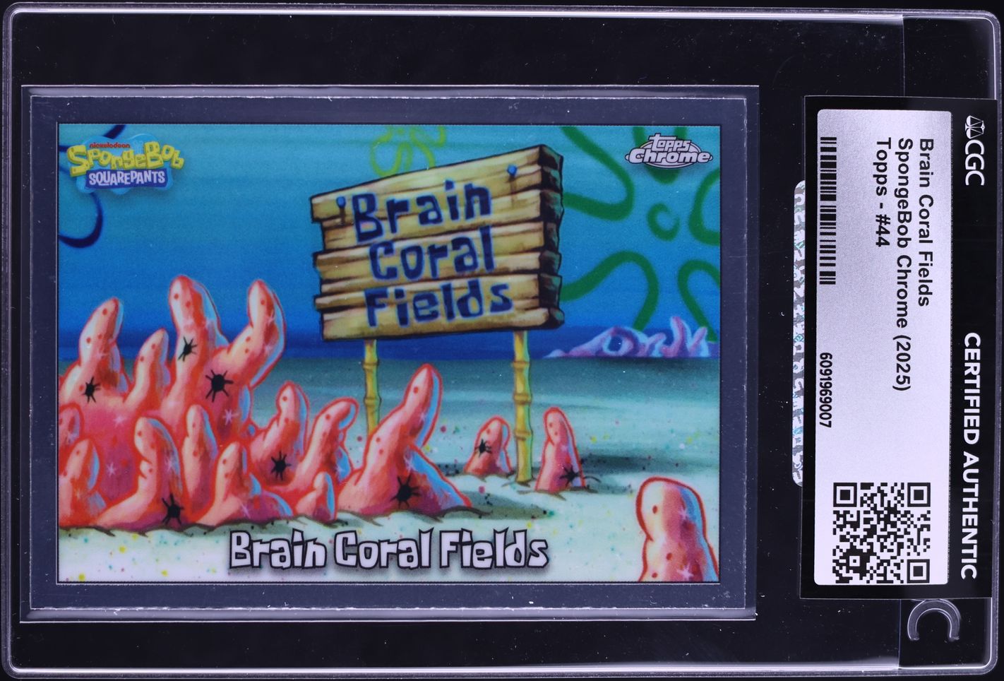2025 Topps Chrome SpongeBob Brain Coral Fields #44 CGC AUTH on Fanatics ...