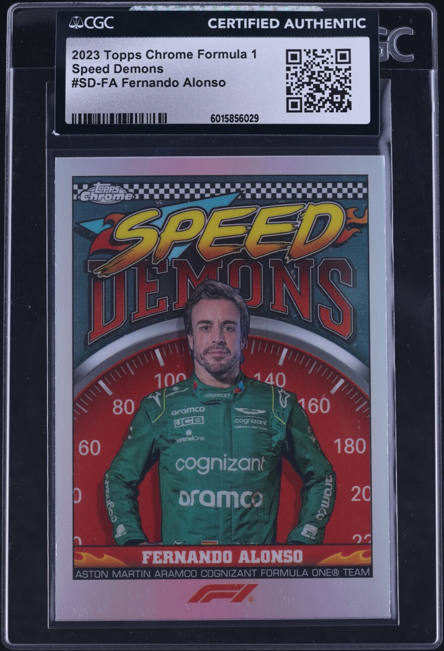 2023 Topps Chrome Formula 1 F1 Speed Demons Fernando Alonso #SD-FA CGC ...
