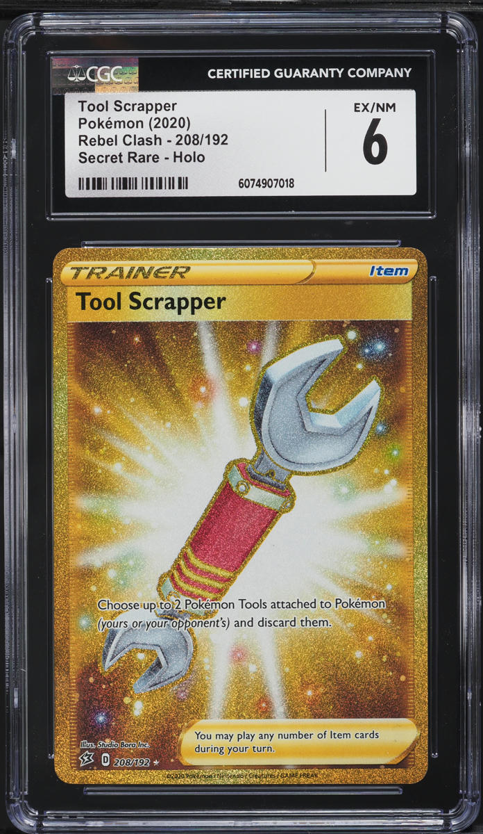 2020 Pokemon Sword & Shield Rebel Clash SEC Tool Scrapper #208 CGC 6 ...