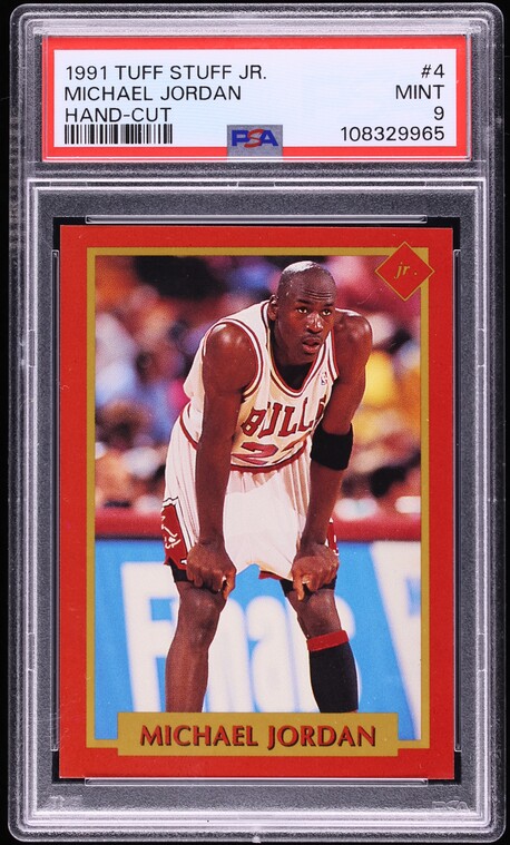 1991 Tuff Stuff Jr. Michael Jordan #4 PSA 9 MINT on Fanatics Collect