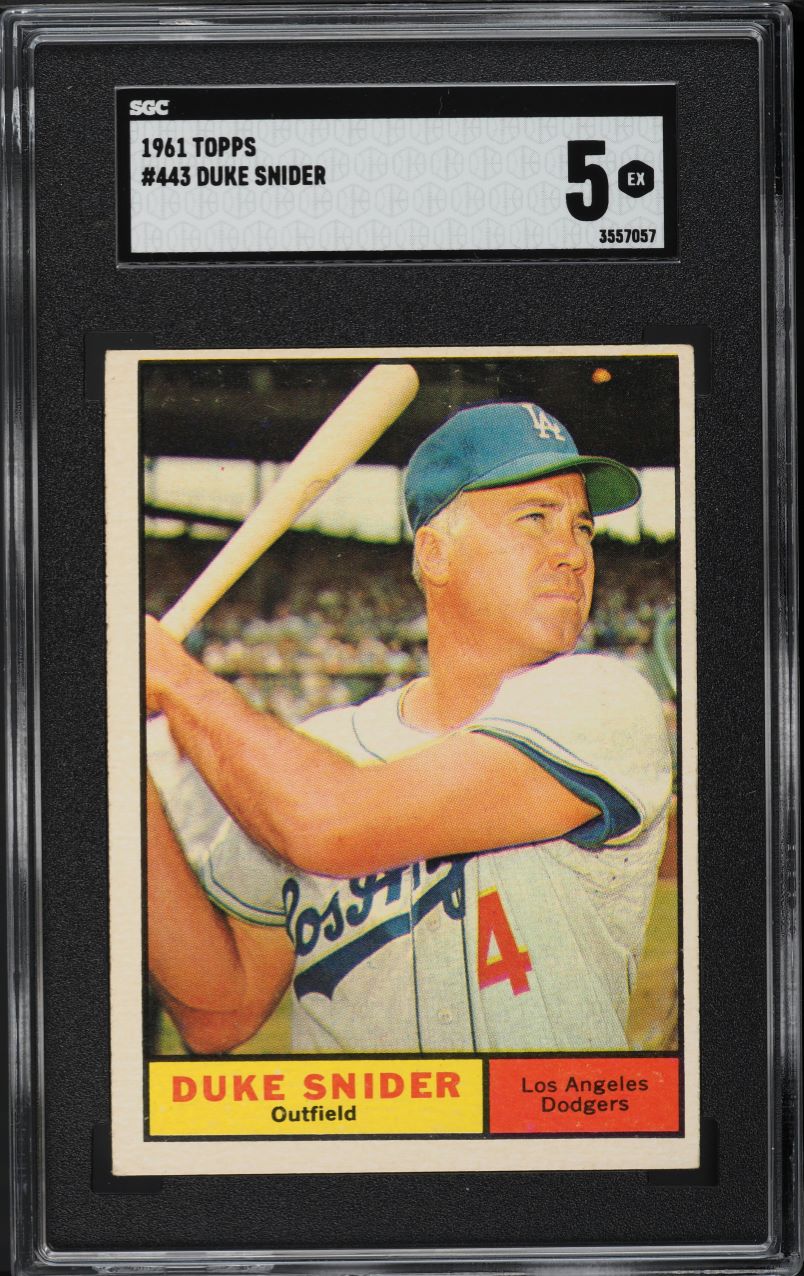 1961 Topps Duke Snider #443 SGC 5 EX on Fanatics Collect