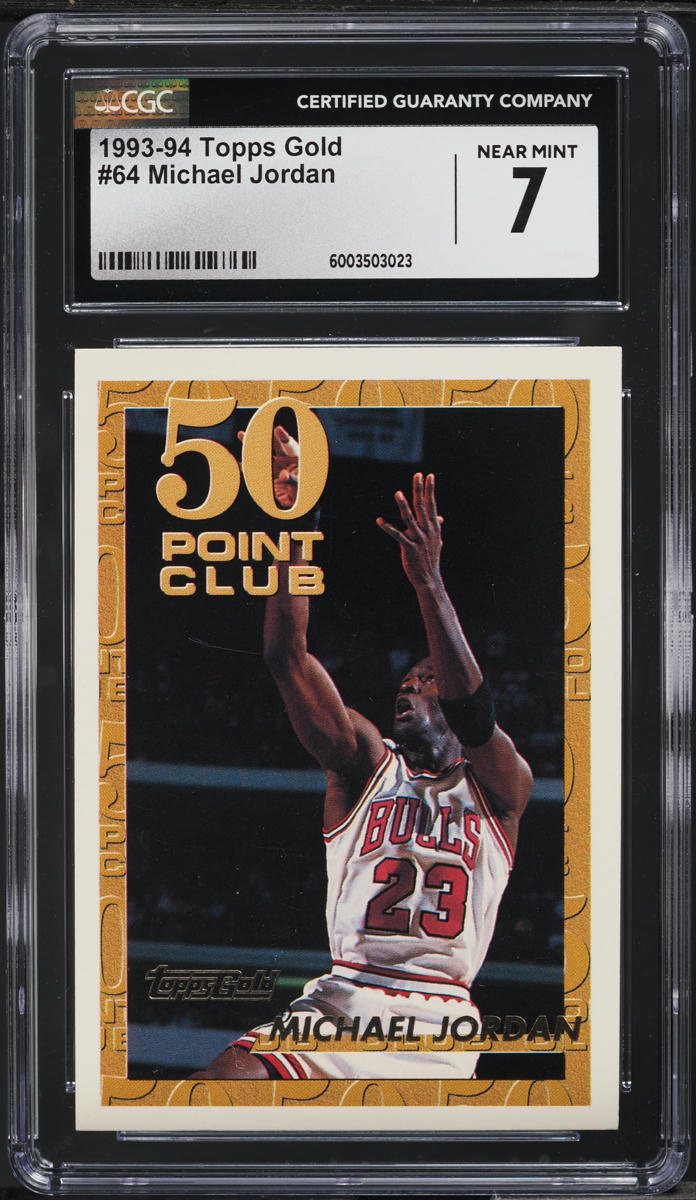 1993 Topps Gold Michael Jordan #64 CGC 7 NRMT on Fanatics Collect