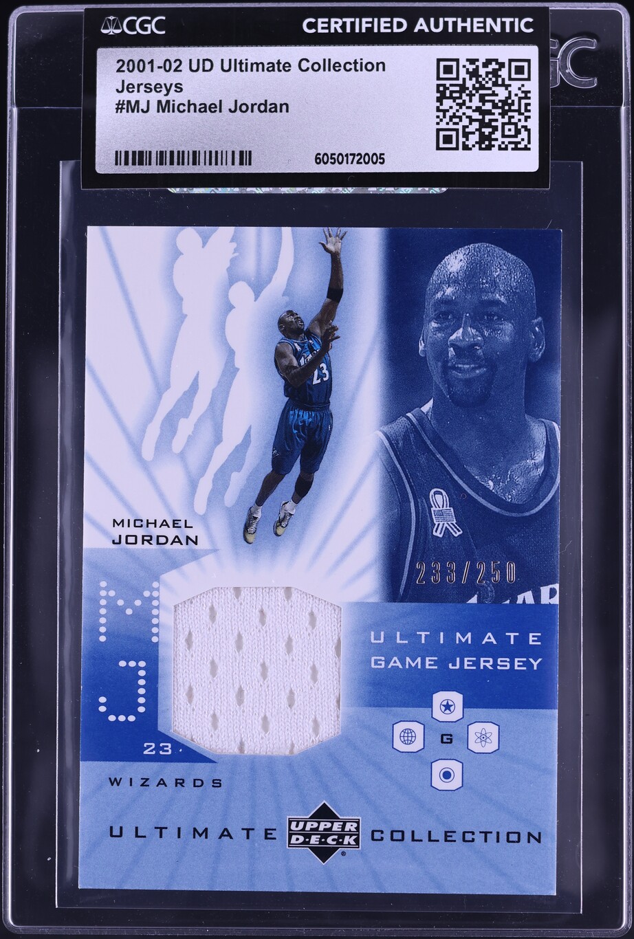 2001 Ultimate Collection Michael Jordan PATCH /250 #MJ CGC AUTH on ...