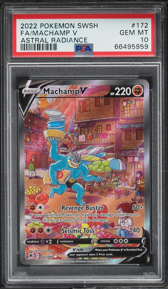 2022 Pokemon SWSH Astral Radiance Alt Art Machamp V #172 PSA 10 GEM ...