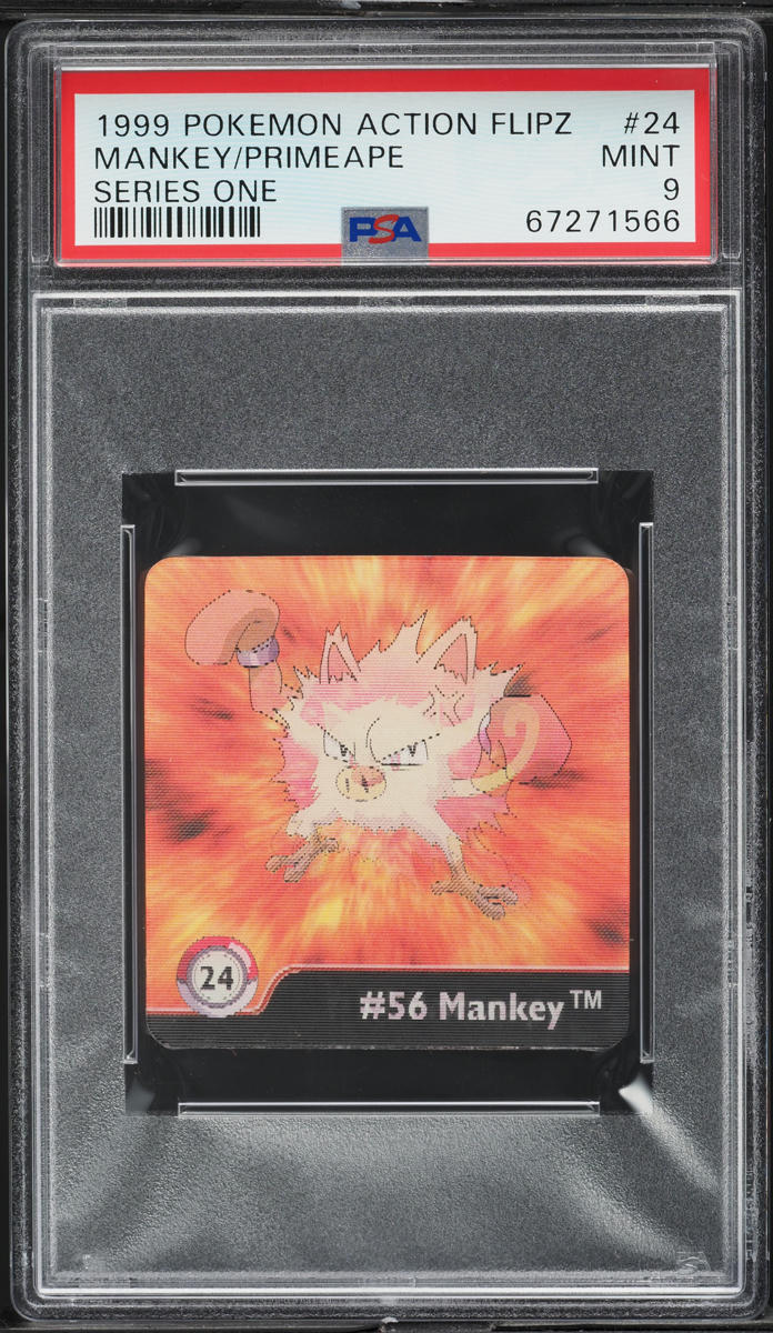 1999 Pokemon Action Flipz Series One Mankey Primeape #24 PSA 9 MINT on ...