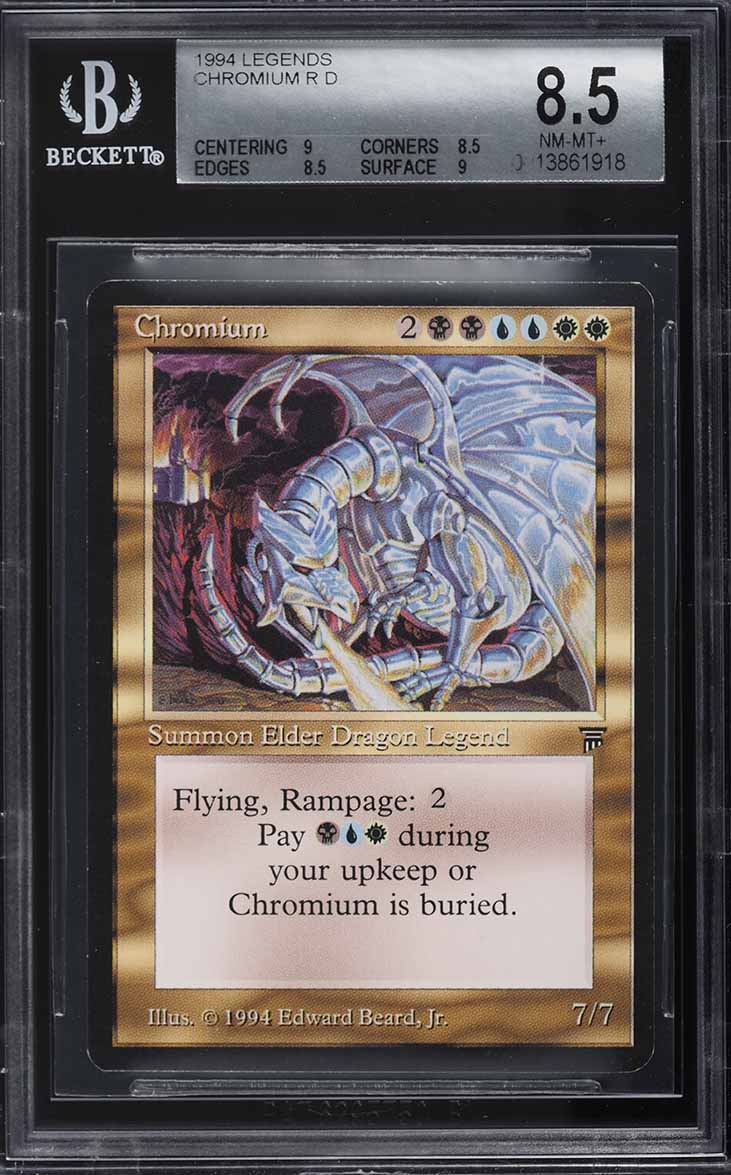 1994 Magic The Gathering MTG Legends Chromium R D BGS 8.5 NM-MT+ on ...