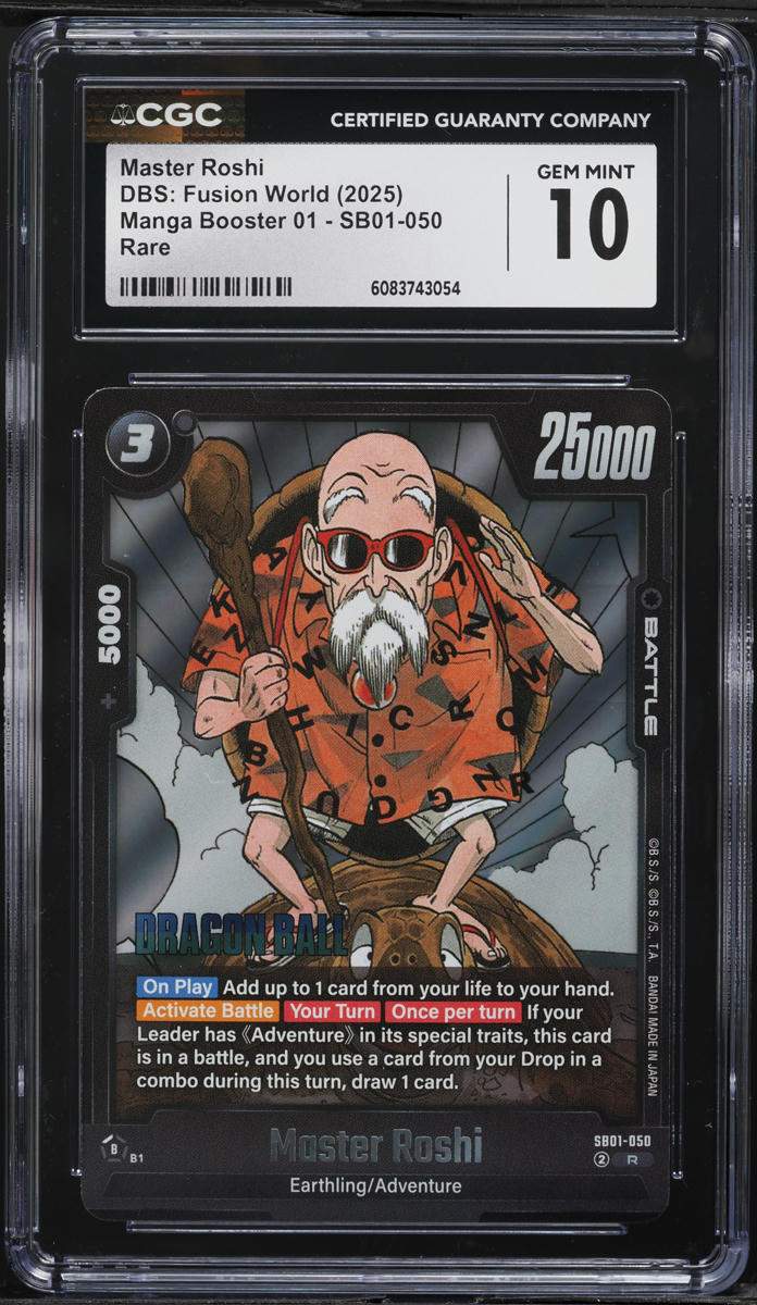 2025 Dragon Ball S Fusion World Manga Booster 01 Master Roshi #SB01-050 ...