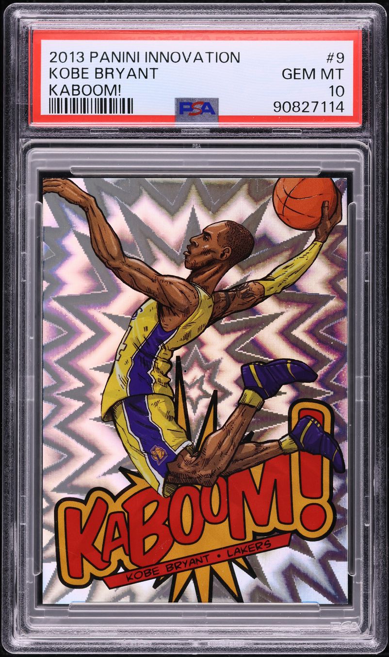 2013 Panini Innovation Kaboom! Kobe Bryant #9 PSA 10 GEM MINT on ...