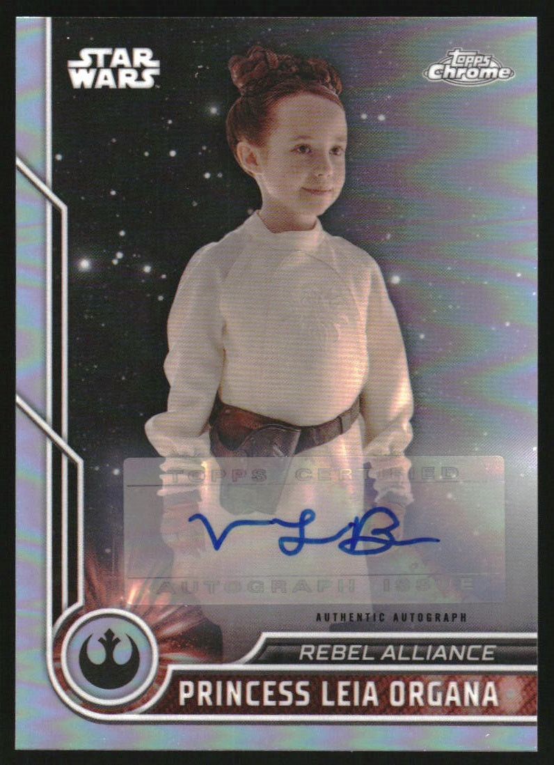 2023 Topps Chrome Star Wars Rebel Alliance Autograph Princess Leia ...