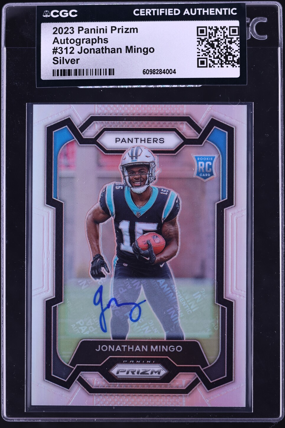 2023 Panini Prizm Silver Jonathan Mingo ROOKIE AUTO #312 CGC AUTH on ...