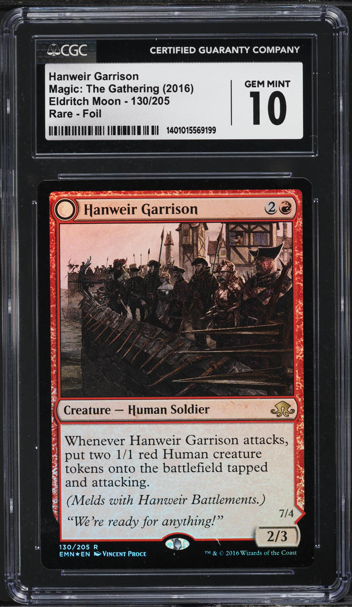 2016 Magic The Gathering MTG Eldritch Moon Foil Hanweir Garrison CGC 10 ...