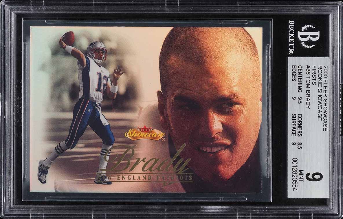 2000 Fleer Showcase Firsts Tom Brady ROOKIE /250 #36 BGS 9 MINT on ...