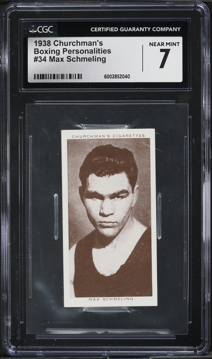 1938 Churchman's Boxing Personalities Max Schmeling #34 CGC 7 NRMT on ...