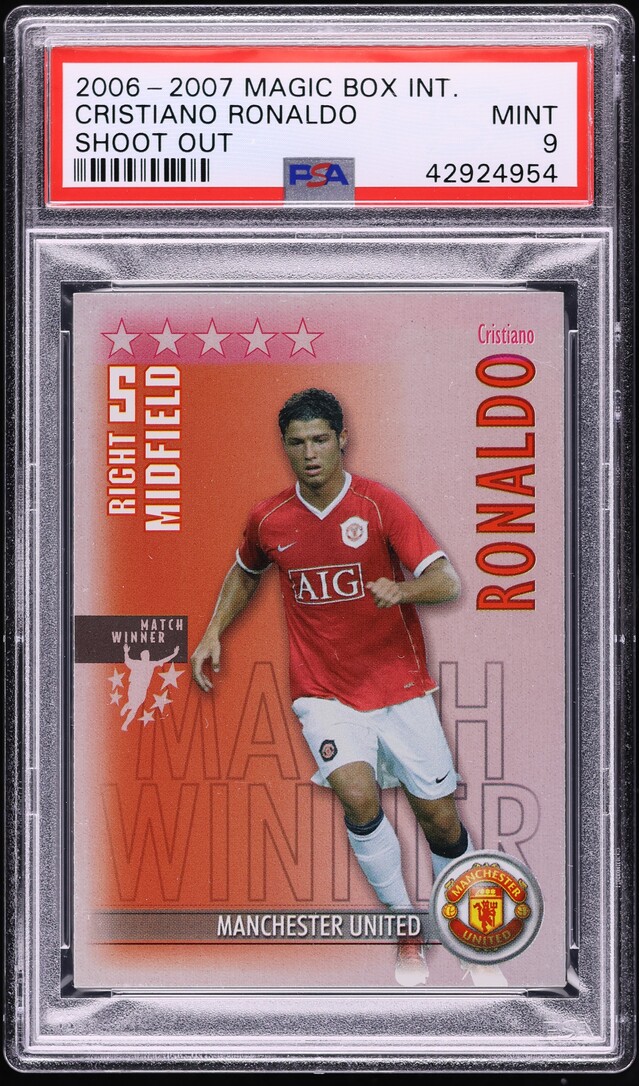 2006 Magic Box International Shoot Out Cristiano Ronaldo PSA 9 MINT on ...