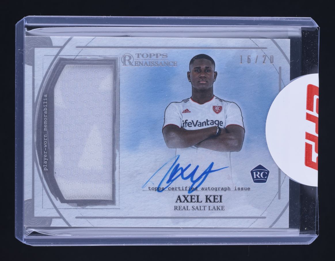 2022 Topps Renaissance MLS Axel Kei ROOKIE PATCH AUTO /20 #AR-AK3 MBA AUTH on Fanatics Collect