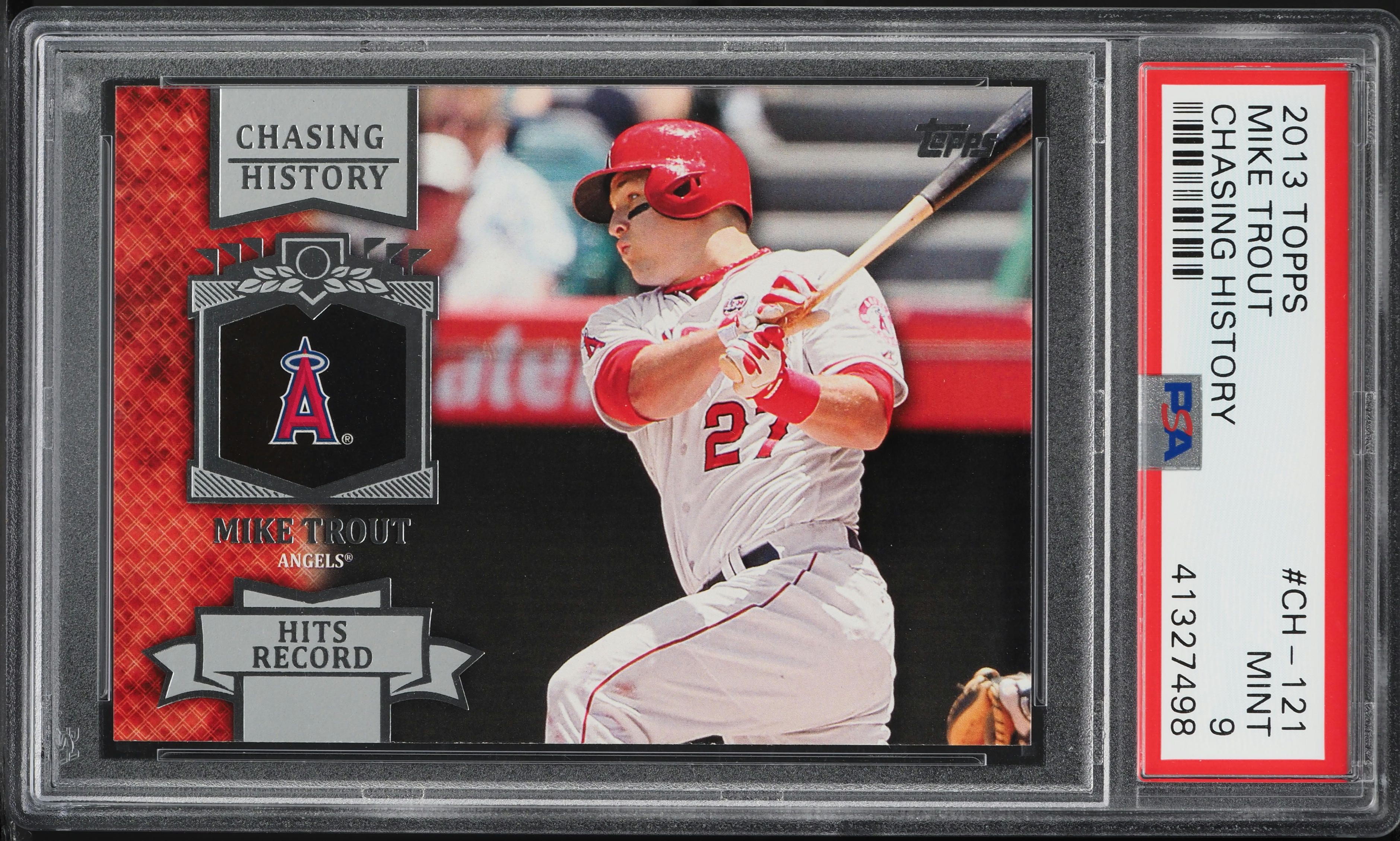 2013 Topps Update Chasing History Mike Trout #CH-121 PSA 9 MINT on ...