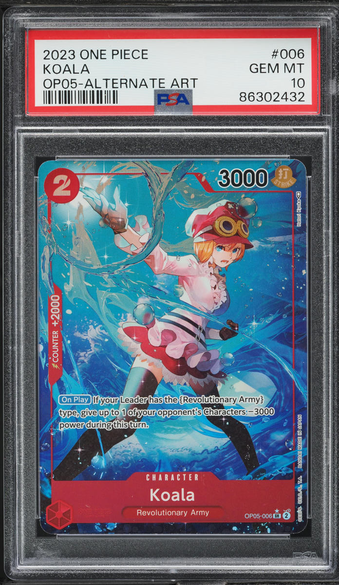 2023 One Piece Awakening Of the New Era Alt Art Koala #OP05-006 PSA 10 GEM MINT on Fanatics Collect