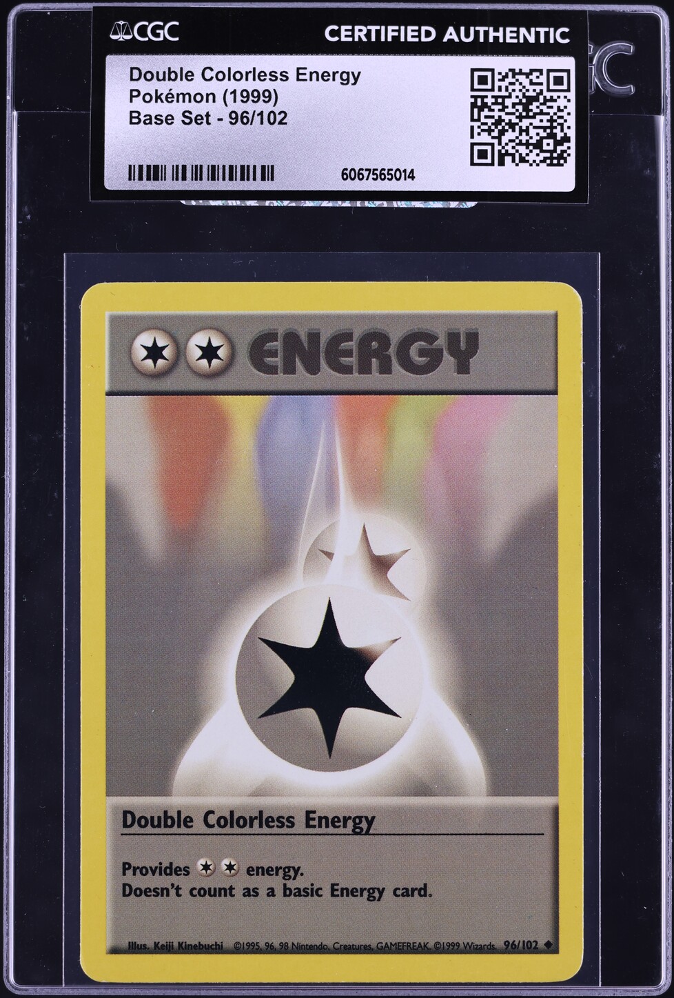 1999 Pokemon Base Set Double Colorless Energy #96 CGC AUTH on Fanatics ...