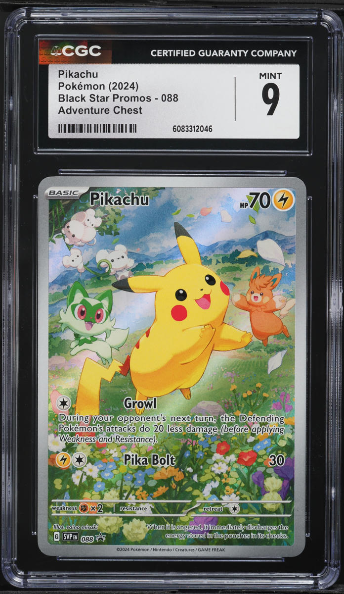 2024 Pokemon SV Promo Adventure Chest Full Art Pikachu #88 CGC 9 MINT ...
