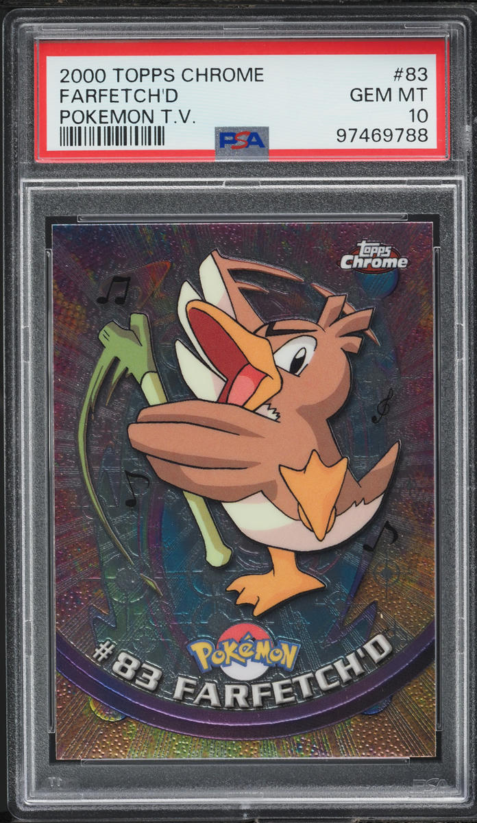 2000 Topps Chrome Pokemon Series 2 Farfetch'd #83 PSA 10 GEM MINT on Fanatics Collect