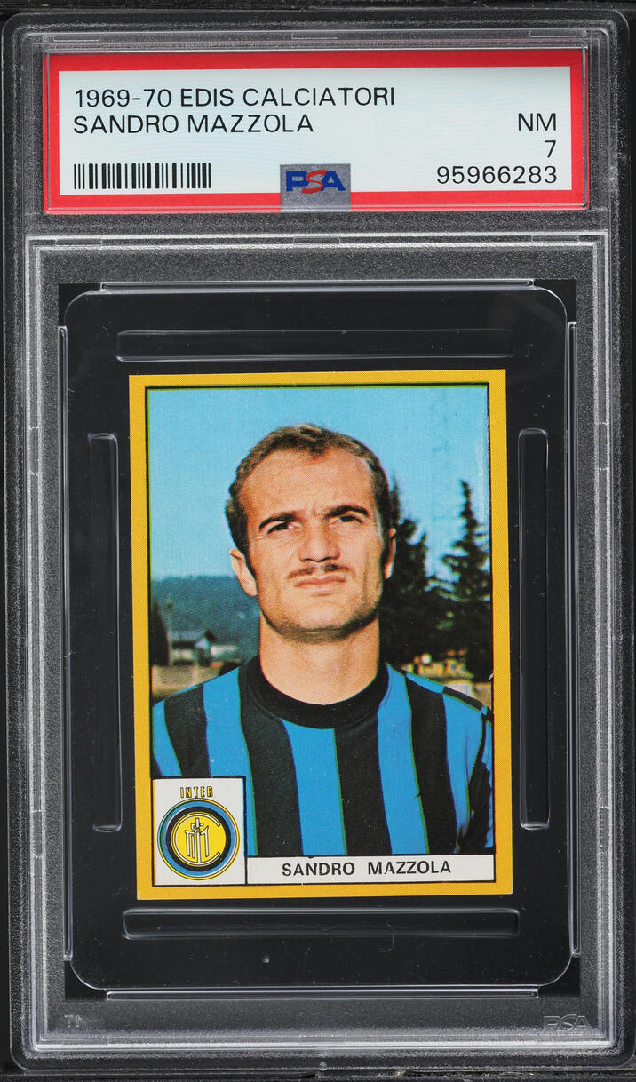1969 Edis Calciatori Sandro Mazzola PSA 7 NRMT on Fanatics Collect