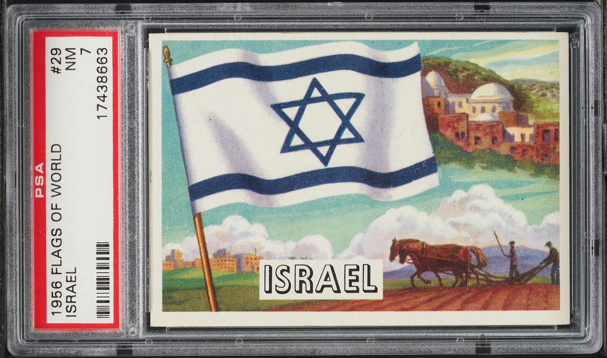 1956 Flags Of World Israel #29 PSA 7 NRMT on Fanatics Collect