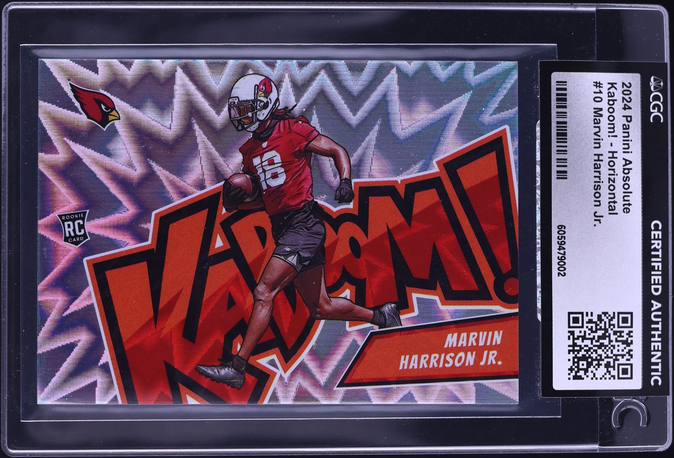 2024 Absolute Kaboom! Horizontal Marvin Harrison Jr. ROOKIE #10 CGC ...