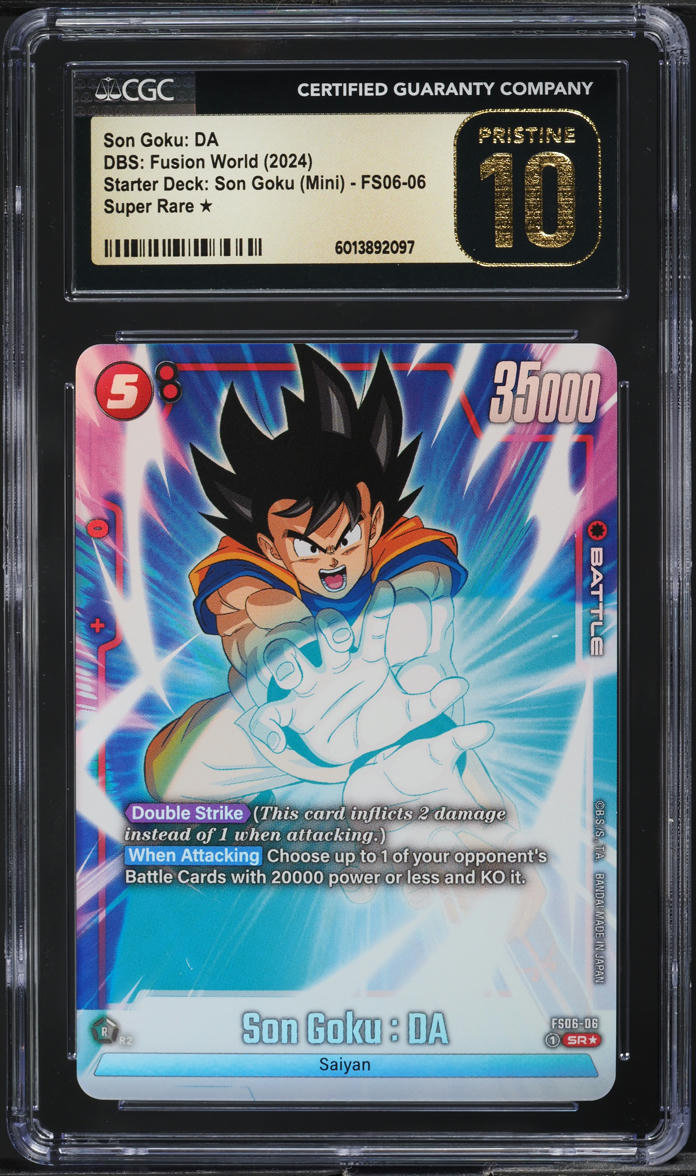 2024 Dragon Ball Super Fusion World Starter Deck Son Goku DA CGC 10 PRISTINE on Fanatics Collect