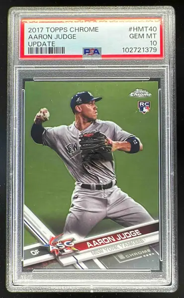 2017 Topps Chrome Update #HMT40 Aaron Judge RC PSA 10 on Fanatics Collect