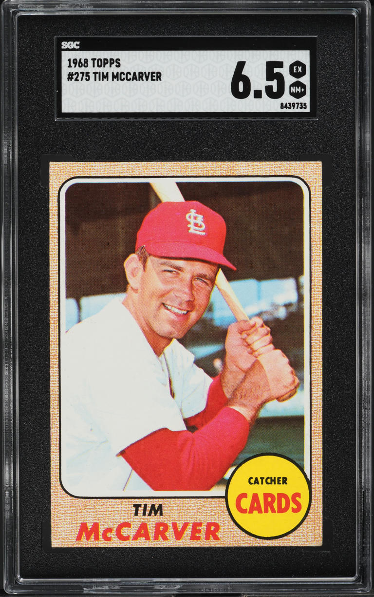1968 Topps Tim McCarver #275 SGC 6.5 EXMT+ on Fanatics Collect
